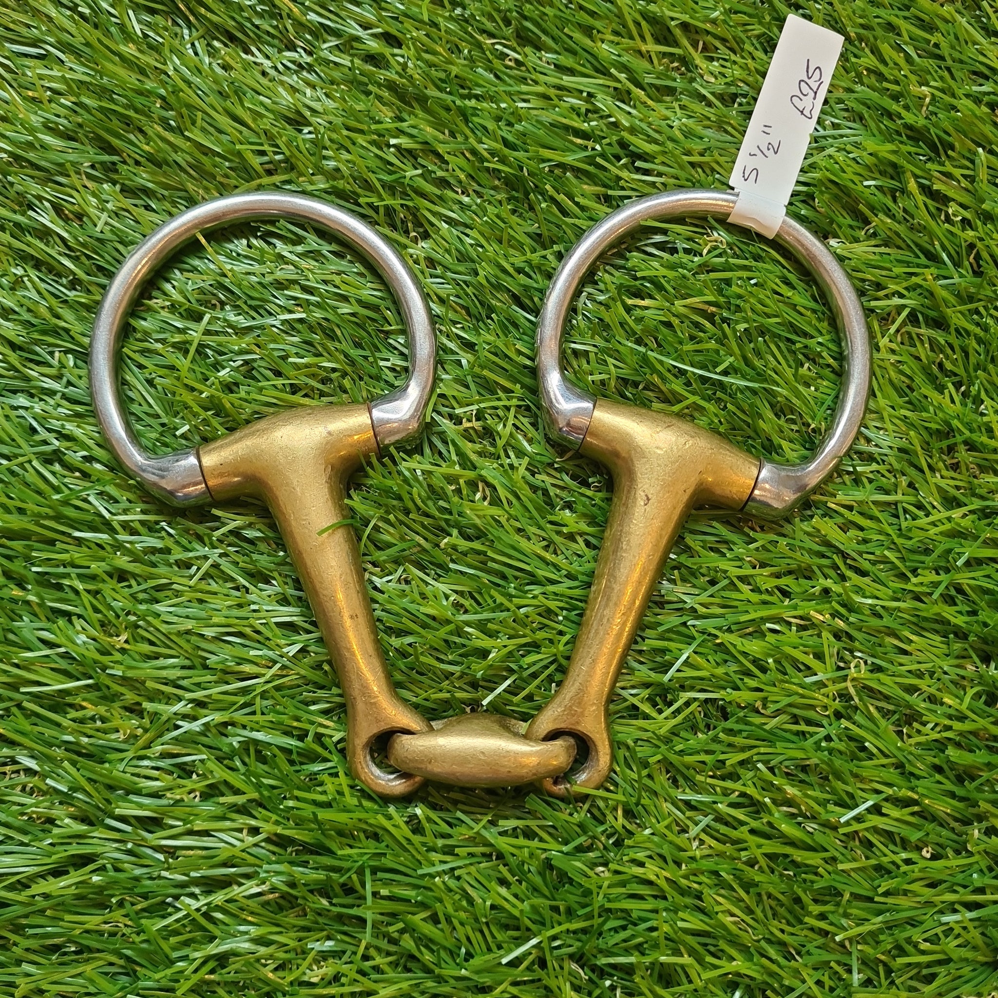 5 1/2" Brass Eggbutt Snaffle with Lozenge FREE POSTAGE ️ – Onthehoof